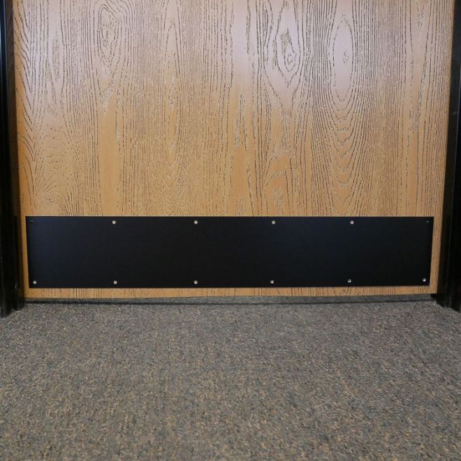 Kick Plate Black Anodized Aluminum