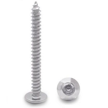 #10 x 5/8" Long Screw 6 Lobe(T-27) Chrome